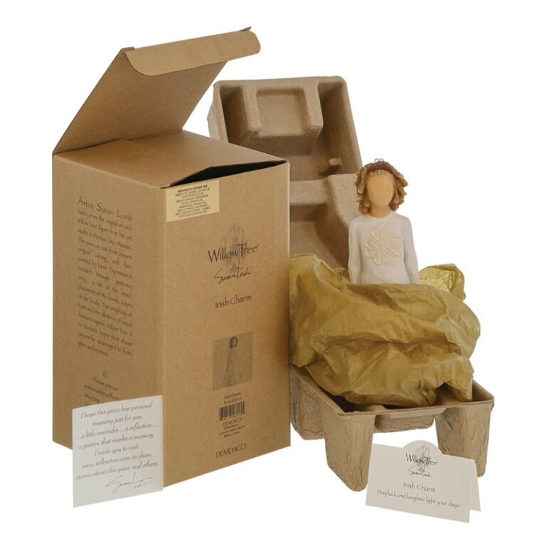 Figura Amuleto da Sorte (Trevo) – Willow Tree – Conto de Fadas